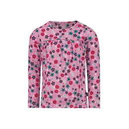 TRIGEMA Longsleeve »Langarmshirt mit Blumen-Muster« 1 Stk. tlg. candy 68 68 DELUXE-Single-Jersey