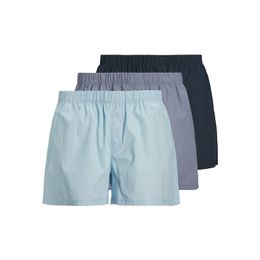 Jack & Jones JACK & JONES Boxershorts »JACMILANO WOVEN BOXERS 3 PACK NOOS« Packung, 3 Stk. tlg. Troposphere Pack:Chambray - Vintage Indigo XXL XXL Elastische...