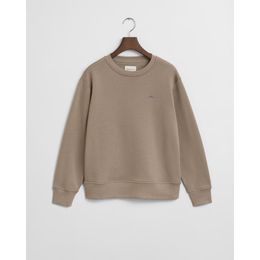 Gant Sweatshirt »SHIELD C-NECK SWEAT« Grafische -Stickerei auf der Brust TAUPE BEIGE XXL XXL Sweatshirt von Gant