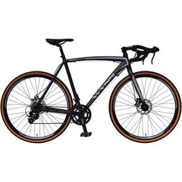 WYNN Gravelbike »GRL1.0« 14 Gang Shimano Tourney Schaltwerk Kettenschaltung grau+grau