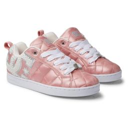 DC Shoes Sneaker »Court Graffik Se« Pink With Silver 5(36) 5(36) Leder-, Nubukleder- oder Wildlederobermaterial...