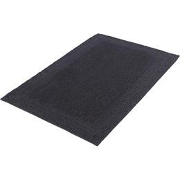 Kleine Wolke Badematte &raquo;Cotone&laquo; H&ouml;he 17 mm beidseitig nutzbar fu&szlig;bodenheizungsgeeignet Badteppich, Uni Farben, reine Baumwolle, waschbar grau Baumwolle