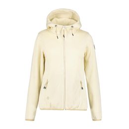 Icepeak Damen Strickfleecejacke &raquo;D STRICKFLEECEJACKE ADRIAN&laquo; 1 Stk. tlg. mit Kapuze W&auml;rmend & schnell Trocknend & Atmungsaktiv beige XXL (48/50)