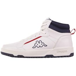 Kappa Sneaker - mit herausnehmbarer Innensohle white-navy 36 36 Mittelhoher Retro Sneaker von Kappa