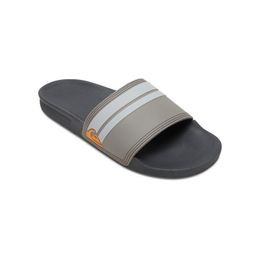 Quiksilver Sandale »Rivi Slide« Grey/Grey/Orange 13(46) 13(46) Wasserfreundliches, weiches TPR-Obermaterial...