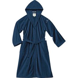 Tom Tailor HOME Unisex-Bademantel »Velours« 1 Stk. tlg., für Damen & Herren, in feiner Samt-Optik navy XXL Länge: 125 cm Kapuzenbademantel für...