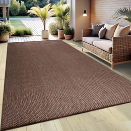 my home Teppich &raquo;Venedig auch als L&auml;ufer erh&auml;ltlich&laquo; rechteckig 4 mm H&ouml;he In- und Outdoor geeignet, Sisal-Optik, Wetterfest & UV-best&auml;ndig beige 