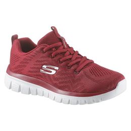 Skechers Sneaker »Graceful - Get Connected« Freizeitschuh, Halbschuh, Schnürschuh für die Maschinenwäsche geeignet rot 37 37 Obermaterial aus...