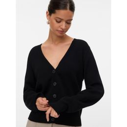 V&eacute;ro Moda Vero Moda Damen Strickjacke &raquo;VMNANCY LS V-NECK CARDIGAN BOO&laquo; schwarz S