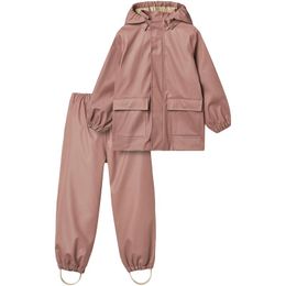 Wheat Regenjacke »Rainwear Ola Set« Set, 2 Stk. tlg. mit Kapuze mit passender Regenhose, wasserdicht und schmutzabweisend dusty lilac 110 110...