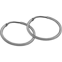 MODABILÉ Paar Creolen »Schmuck Geschenk Silber 925 Ohrringe Orbit« grau 20 ELEGANT - deine neuen dezenten kreisförmigen Creolen ORBIT in filigraner...