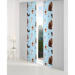 WIRTH Schiebegardine &raquo;Pets&laquo; Paneelwagen 1 Stk. tlg. Universal Pictures blau Satin, Polyester