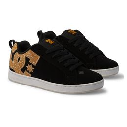 DC Shoes Sneaker »Court Graffik« Black/Gold 8,5(40) 8,5(40) Nubukleder- und/oder Lederobermaterial...