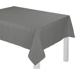 WIRTH Tischdecke &raquo;Westport&laquo; Made in Germany, Jacquard Dekostoff, Blatt-Design, Pflegeleicht grau Polyester