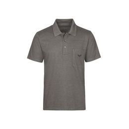 TRIGEMA Poloshirt »Poloshirt aus Single-Jersey« 1 Stk. tlg. taupe-melange XL XL DELUXE-Single-Jersey