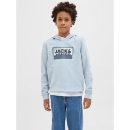 Jack & Jones JACK & JONES JUNIOR Hoodie &raquo;JCOLOGAN SS24 PRINT SWEAT HOOD SN JNR&laquo; Subdued Blue 128 128 Hoodie von Jack & Jones Junior