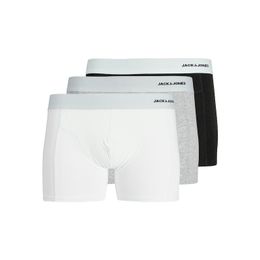 Jack & Jones JACK & JONES Trunk »JACSENSE BAMBOO TRUNKS 3 PACK SN« Packung, 3 Stk. tlg. White Pack:LGM - Black L L Elastische Boxershorts von Jack & Jones