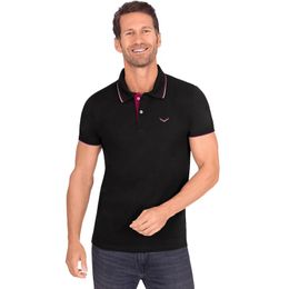 TRIGEMA Poloshirt »Slim Fit Polohemd« 1 Stk. tlg. schwarz/bunt M M 100 % Baumwolle, Ringgarn supergekämmt