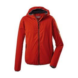Killtec Softshelljacke »Trin MN SOFTSHELL JCKT« Leichte, wasserabweisende Softshelljacke mit abnehmbarer Kapuze dunkelorange L L wasserabweisend u...