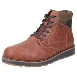 Rieker Winterboots, Schnürboots, Schaftrandpolsterung, mit TEX-Membran cognac-dunkelbraun 40 40 Schnürboots mit Schaftrandpolsterung