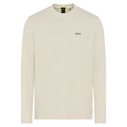 BOSS Green Langarmshirt »Tee Long« mit Rundhalsausschnitt Open White131 6XL 6XL Shirt von BOSS Green Menswear