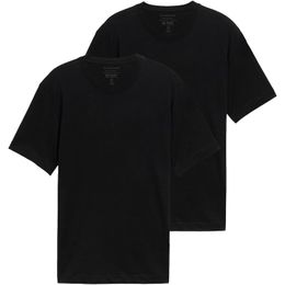 Tom Tailor T-Shirt Packung, 2 Stk. tlg. unifarben black M M T-Shirt Doppelpack von Tom Tailor