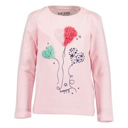 Blue Seven Langarmshirt »Mädchen Langarmshirt« 1 Stk. tlg. 405 - ROSA 128 128 Niedliches Mädchen Langarmshirt mit Glitzer