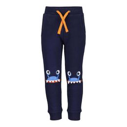 Blue Seven Sweathose »Jungen Sweathose« Kontrasteinsatz 590 - NACHTBLAU 128 128 Hübsche Sweathose für Jungen