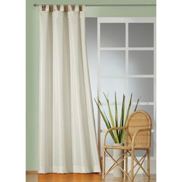 WIRTH Gardine &raquo;Daria&laquo; Schlaufen 1 Stk. tlg. beige Polyester
