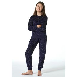 Schiesser Schlafanzug »Nightwear« 2 Stk. tlg., mit Allover-Print nachtblau 152 152 Mädchenschlafanzug von Schiesser