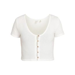Roxy Shirttop &raquo;Born With It&laquo; Egret XS XS Material: Texturierter, leicht geb&uuml;rsteter...
