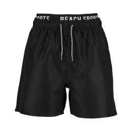 Blue Seven Badehose »Teenager Jungen Badeshorts« 1 Stk. tlg. Druck 999 - SCHWARZ 164 164 Einfarbige Badeshorts für Jungen im Teenie Alter