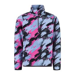 CMP Strickfleece-Pullover f&uuml;r Kinder blau/pink/schwarz 128 128 Fleecepullover von CMP