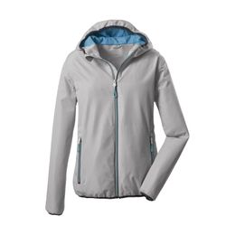 Killtec Outdoorjacke »Trin WMN JCKT A« Packbare, atmungsaktive, 100% wasserdichte Funktionsjacke hellgrau 40 40 Regenjacke mit Kapuze