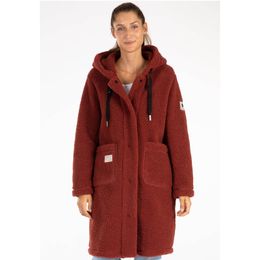 LPO Fleecejacke »SHERPA DENISE Fleecemantel« Ultra‐weiche Sherpa‐Innenausstattung red 36/38 (M) 36/38 (M) Ultra‐weiche Sherpa‐Innenausstattung