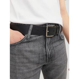Jack & Jones JACK & JONES Ledergürtel »JACFLAG LEATHER BELT 4 CM NOOS« black