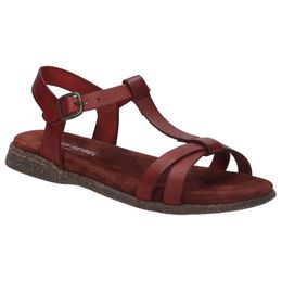 Josef Seibel Sandale &raquo;Fabricia 01&laquo;, Sandalette, Sommerschuh mit Schnallenverschluss rubinrot 37 37 L&auml;ssige Sandale von Josef Seibel mit Fu&szlig;bett