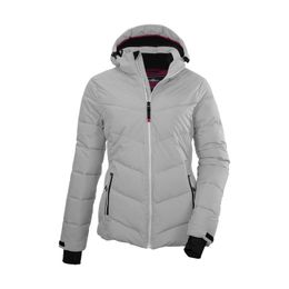 Killtec Skijacke »KSW 289 WMN SKI JCKT« Jacke: Daunenoptik, abzippbare Kapuze, 10.000 mm wasserdicht hellgrau 46 46 Steppjacke mit abzippbarer...