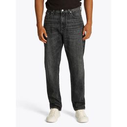 Tommy Jeans Gerade Jeans »Isaac Relaxed Tapered« Relaxed‐Fit‐Jeans mit konisch zulaufendem Bein black Obermaterial: 99% Baumwolle, 1% Elasthan 34