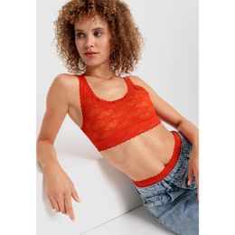 LSCN BY LASCANA Bustier 1 Stk. tlg., aus zarter Spitze orange