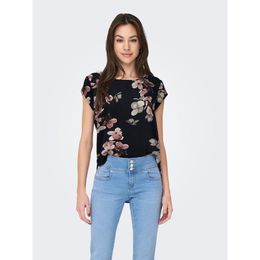 Only Shirtbluse &raquo;ONLVIC S/S AOP TOP NOOS PTM&laquo; mit Allover Druck Black AOP:AUTUMN BLOOMING 42 42 Feminine Bluse von Only