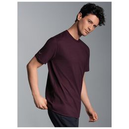 TRIGEMA T-Shirt »T-Shirt aus 100% Biobaumwolle« 1 Stk. tlg. aubergine-C2C XL XL BIO DELUXE-Single-Jersey