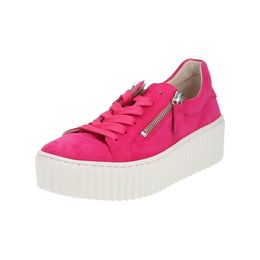 Gabor Sneaker »Sneaker Veloursleder« Pink 42 42 Verschluss: Schnürung