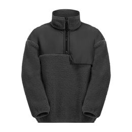 Jack Wolfskin Stehkragenpullover &raquo;TEEN HALFZIP FLEECE Y&laquo; granite-black 140 140 2 H&uuml;fttaschen