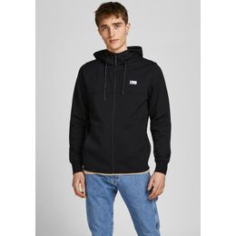 Jack & Jones Jack & Jones Herren Kapuzensweatjacke &raquo;AIR SWEAT ZIP HOOD&laquo; schwarz XS