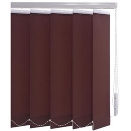 Liedeco Lamellenvorhang &raquo;Vertikalanlage 89 mm&laquo; mit Bohren cappuccino 180 cm
