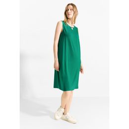 Cecil Sommerkleid Ohne Taschen mit Schlitz am Rundhals malachite green S (38) - N-Gr N-Gr S (38) Kleid von Cecil