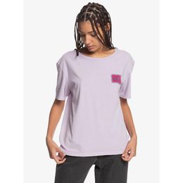 Quiksilver T-Shirt »Standard« Pastel Lilac S S Stoff: leichter Stoff aus reiner Baumwolle