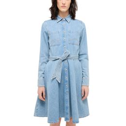 Mustang Minikleid »Damen Style Hazel Denim« hellblau 38 38 Lockerer Schnitt
