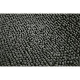Kinzler Badematte &raquo;Chenille&laquo; H&ouml;he 18 mm rutschhemmend beschichtet fu&szlig;bodenheizungsgeeignet Badteppich, Uni Farben, weich, als rechteckig & halbrund...